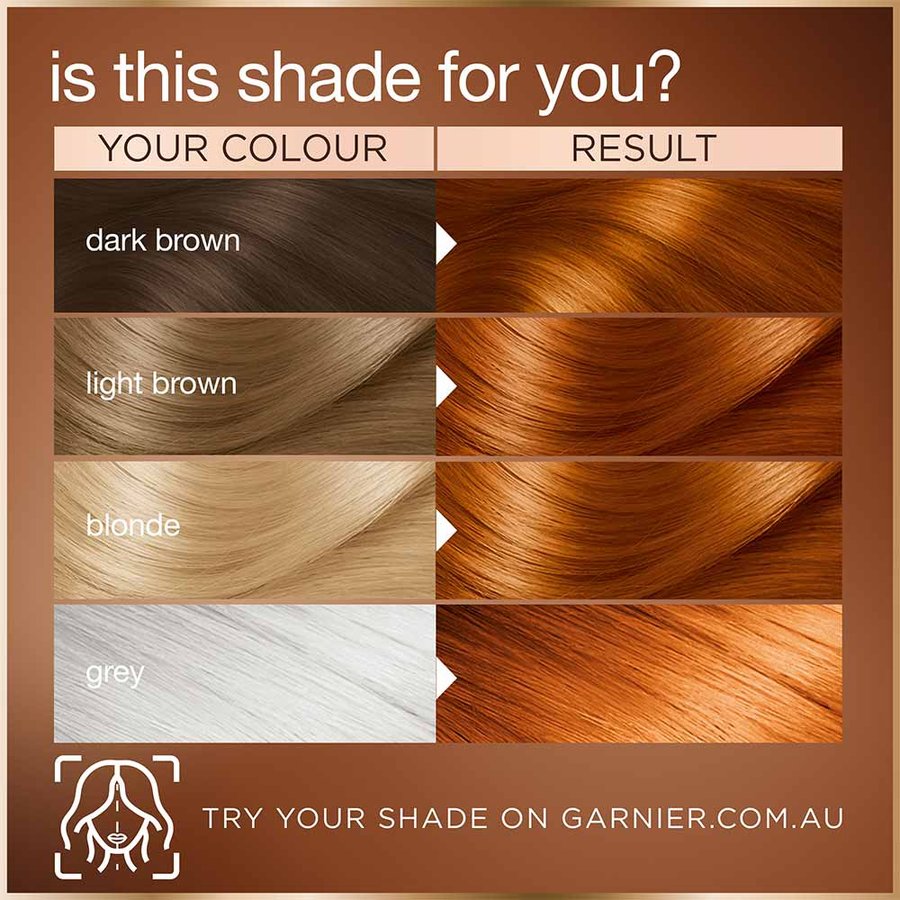 Garnier GOOD 7.43 Tumeric Copper Red Hair Dye - Garnier® Aus & NZ