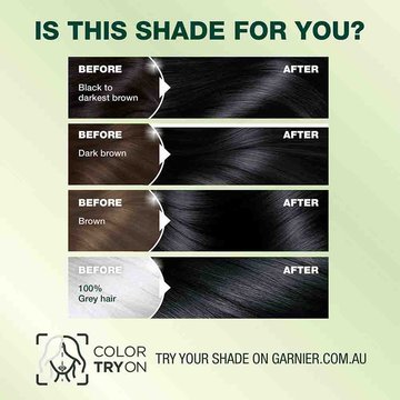 Nutrisse Permanent Hair Colour - 1 Liquorice Hair Colour | Garnier