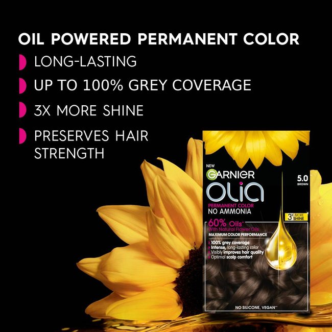 Olia 2P Platinum Black Hair Colour| Garnier® Australia & NZ
