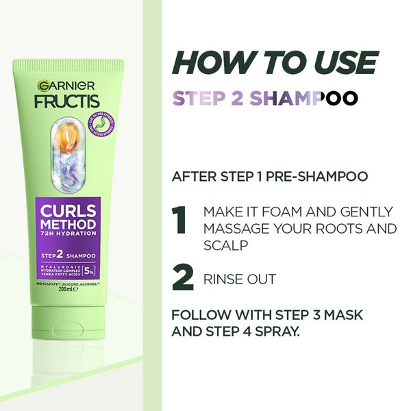 Fructis Curls Method Curly Hair Shampoo - Garnier Aus & NZ