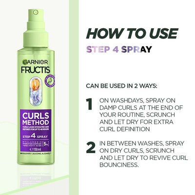 Fructis Curls Method Refreshing Curl Spray - Garnier Aus & NZ