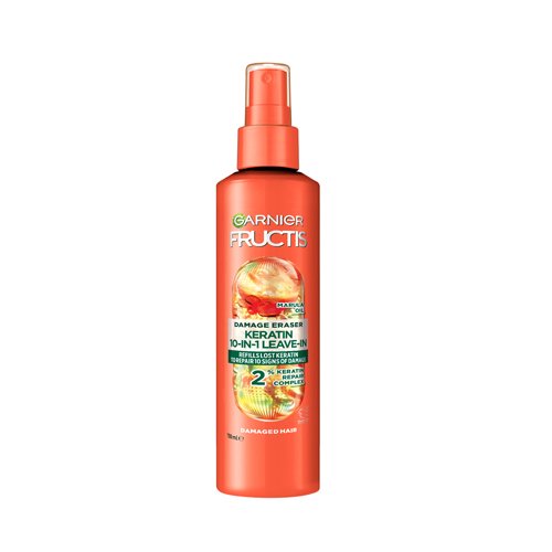 Fructis Keratin Hair Spray | 10 in-1 Leave-In Treatment | Garnier