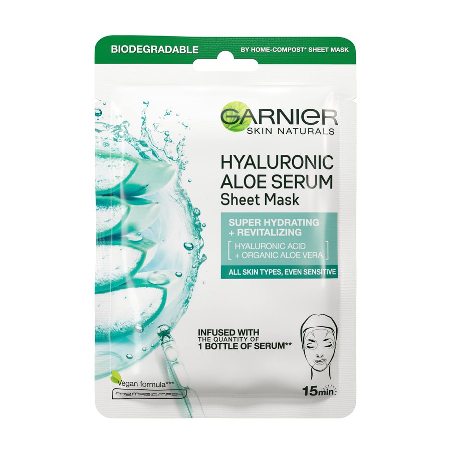 Hyaluronic Acid Face Mask - Aloe Sheet Mask | Garnier® Australia & NZ