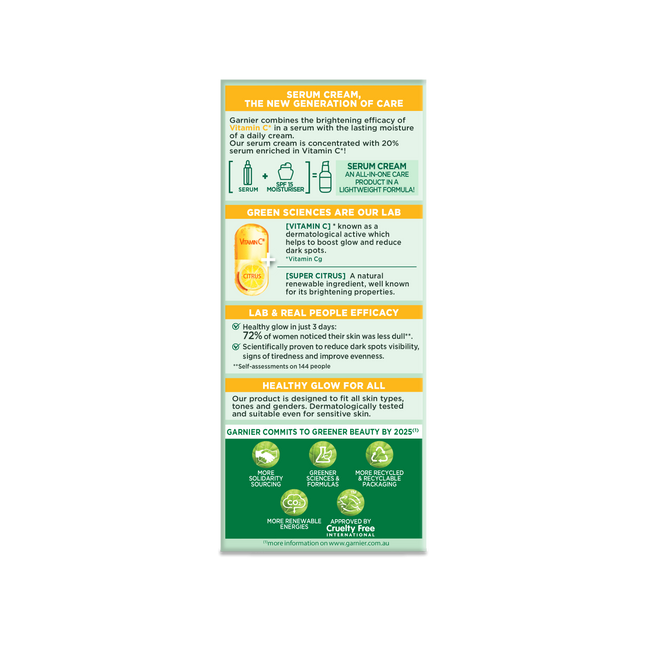 Vitamin C Serum Cream - Skin Active | Garnier® Australia & NZ