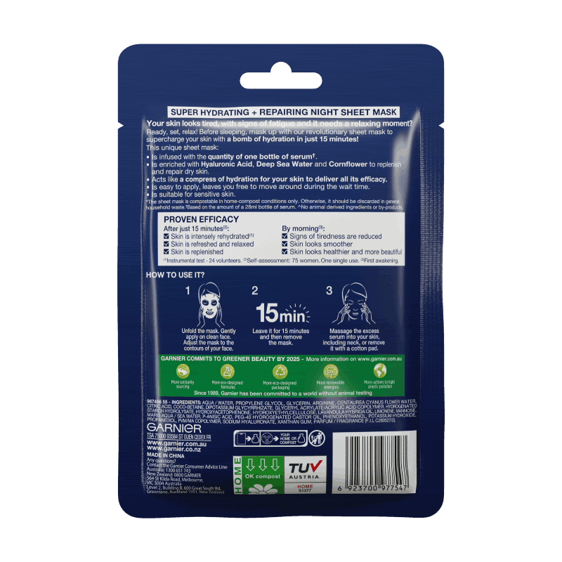 Hydrating Night Mask For Tired & Sensitive Skin | Garnier