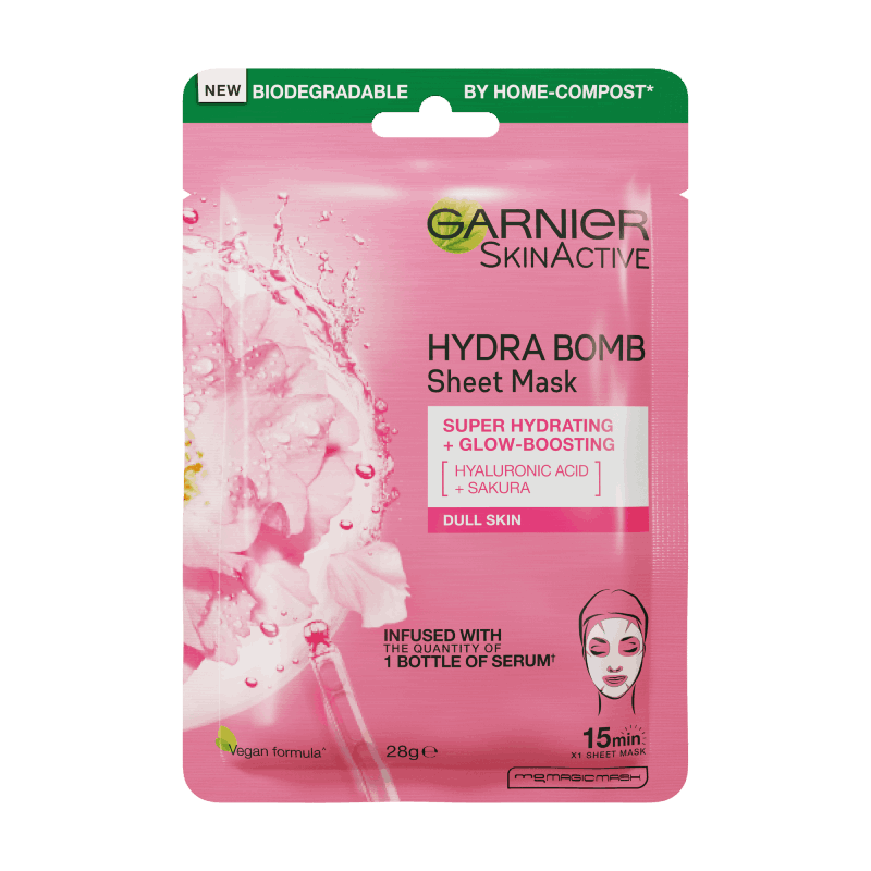 Hydrabomb Sakura Glowing Face Mask | Garnier Australia & NZ