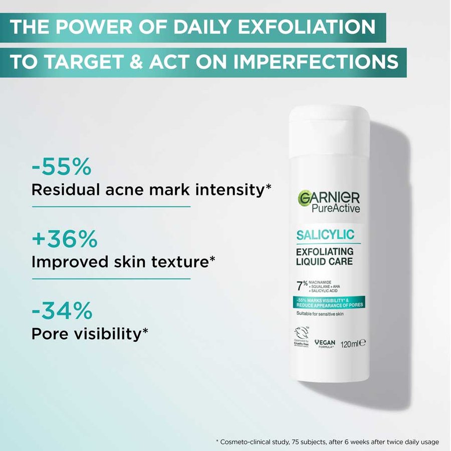 Salicylic Acid Liquid Care - Exfoliating Toner - Garnier® Aus & NZ